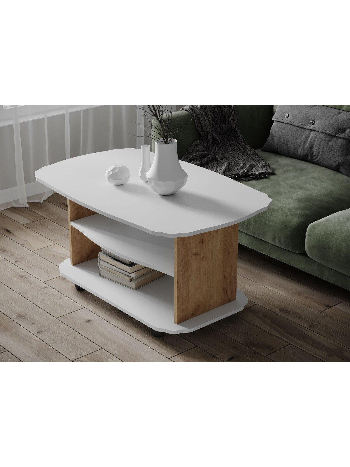 Стол журнальный "Консул-2 крафт" Huge Mebel. Ширина 1000 Высота 560. Столы журнальные