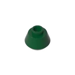 Пластиковый блок Gobricks, Изумрудный (047)