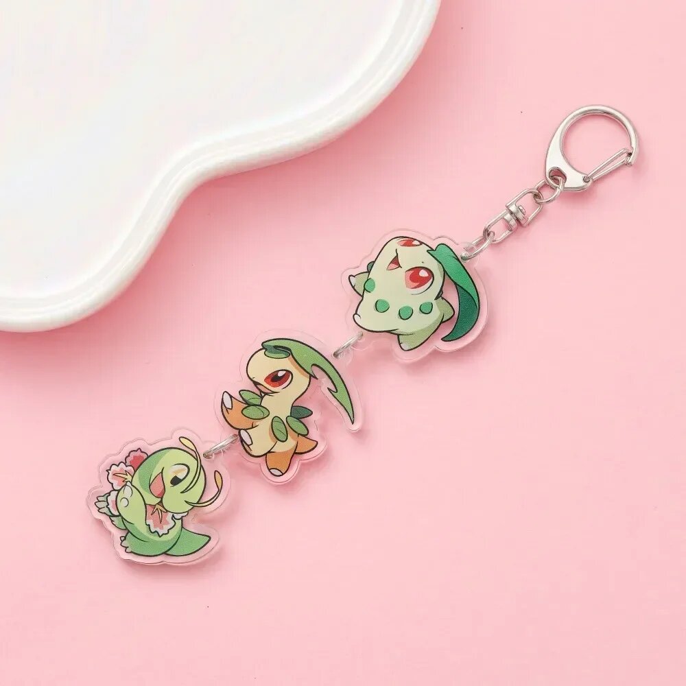 Брелок акриловый Pokemon Chikorita 19, 1шт
