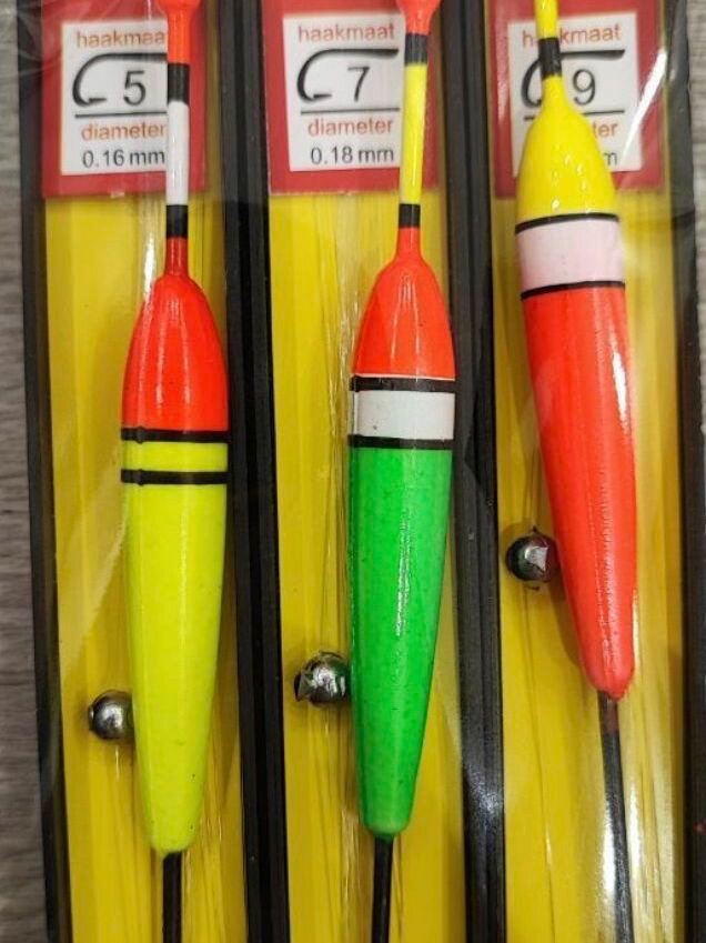 Готовая поплавочная оснастка для мирной рыба 3 шт