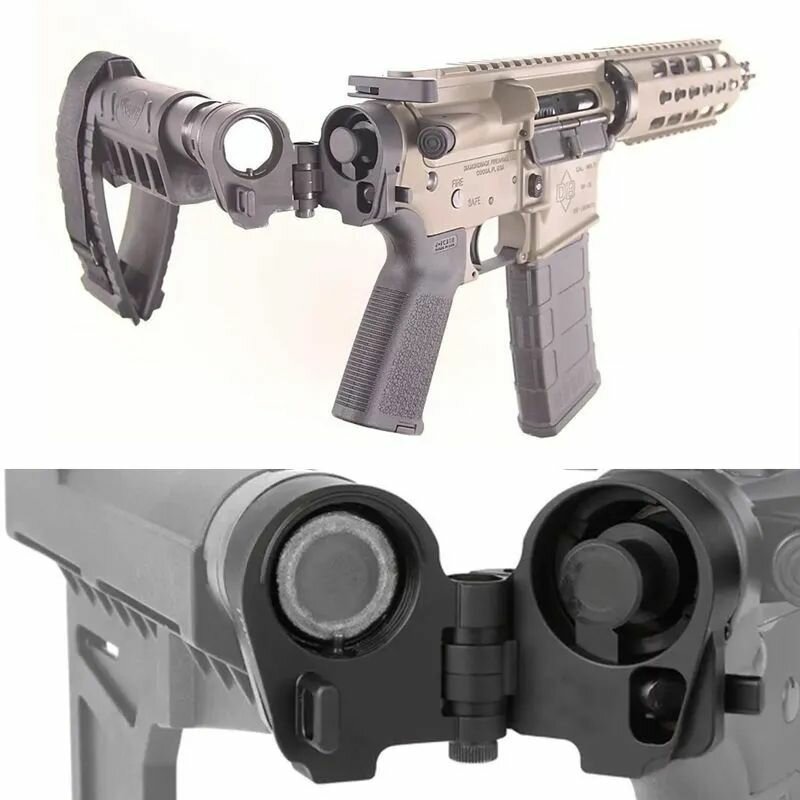 Тактический углеродный монолит - 3 Gen 2 - адаптер для установки на AK и Saiga, со складывающимися, слотами 1QD Armacon