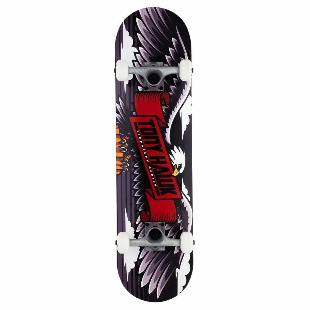 DECATHLON скейтборд Tony Hawk 180 Series Wingspan, черный/красный, 8", 80 см