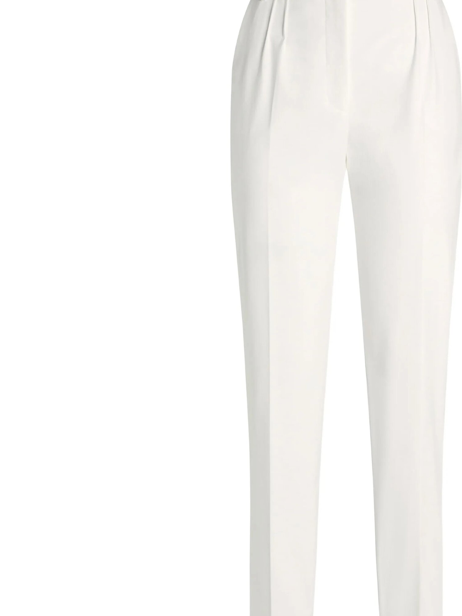 Брюки Genny  Buttoned pleated trousers, размер 42, white — фото 1