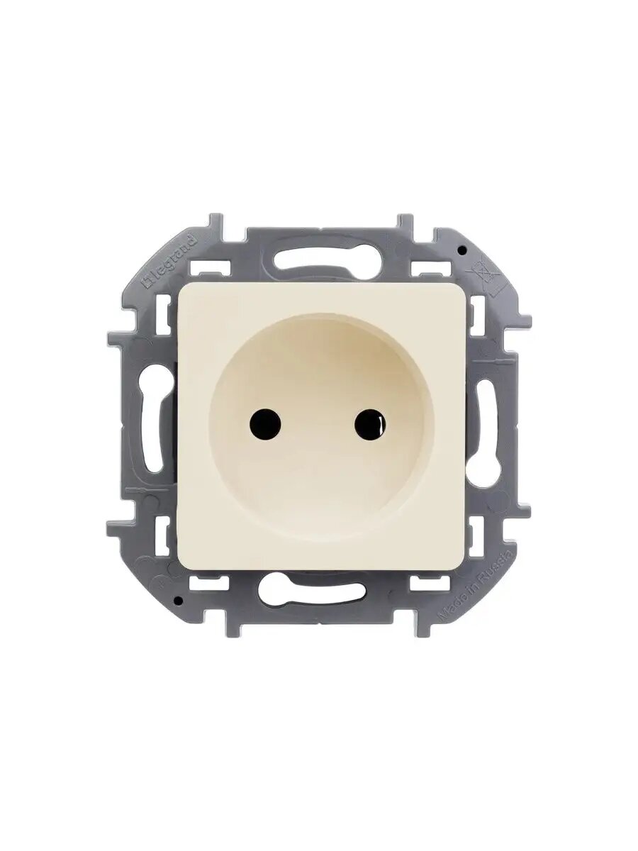 Розетка 1гнездо без З/К скрытой установки INSPIRIA