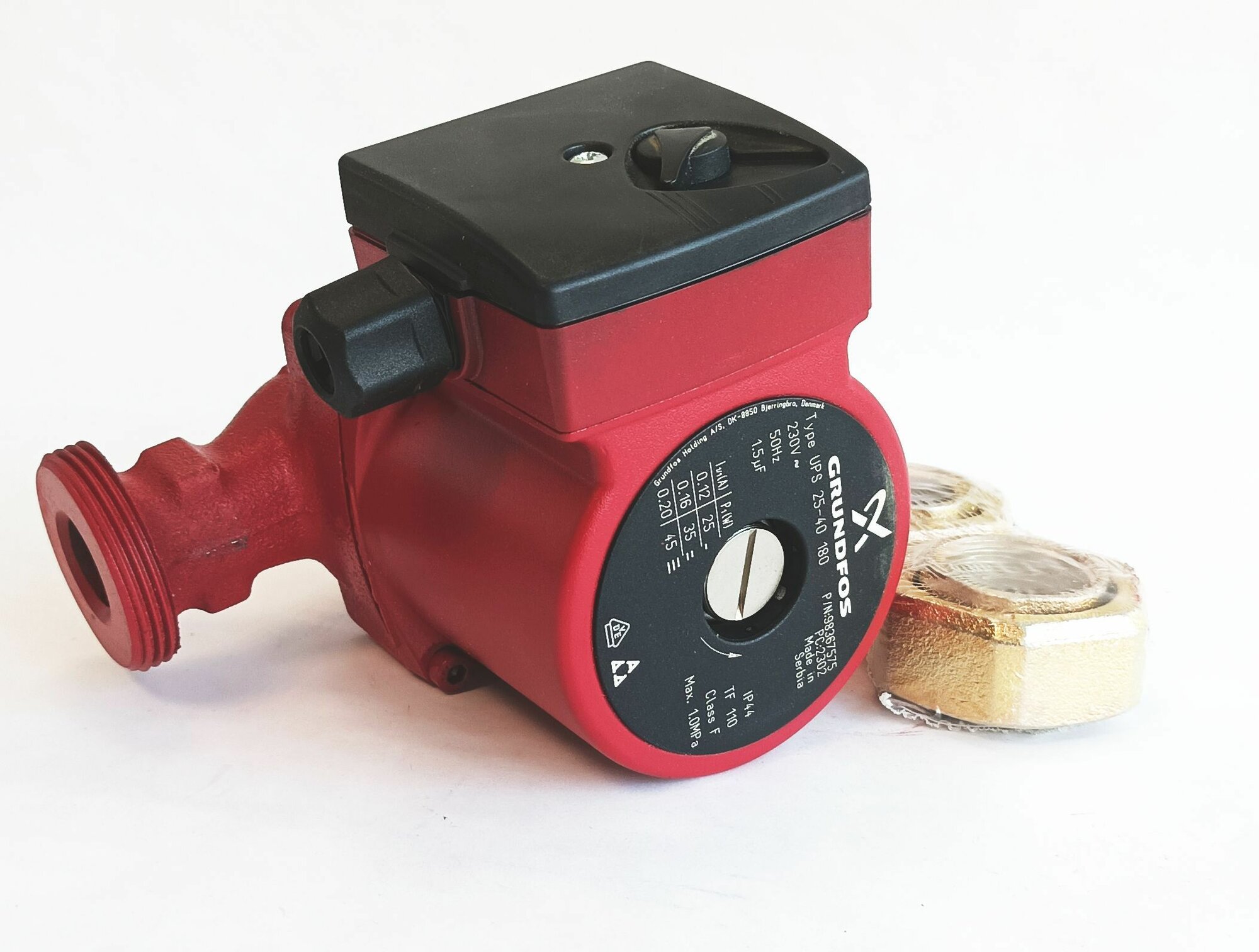 Grundfos UPS 25-40 180 Циркуляционный насос с гайками