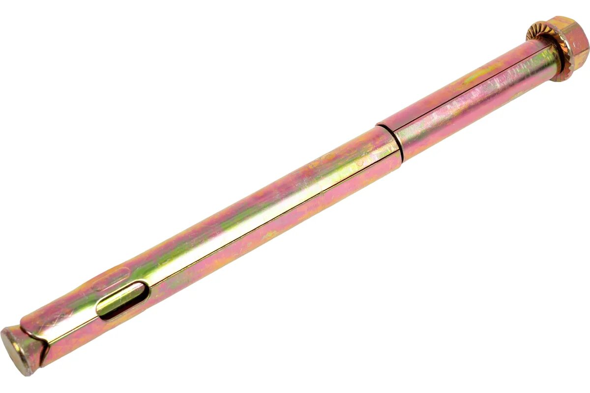 Анкерный болт с гайкой Крепстор 16х220 М14 из стали для крепления в бетоне и других твёрдых материалах