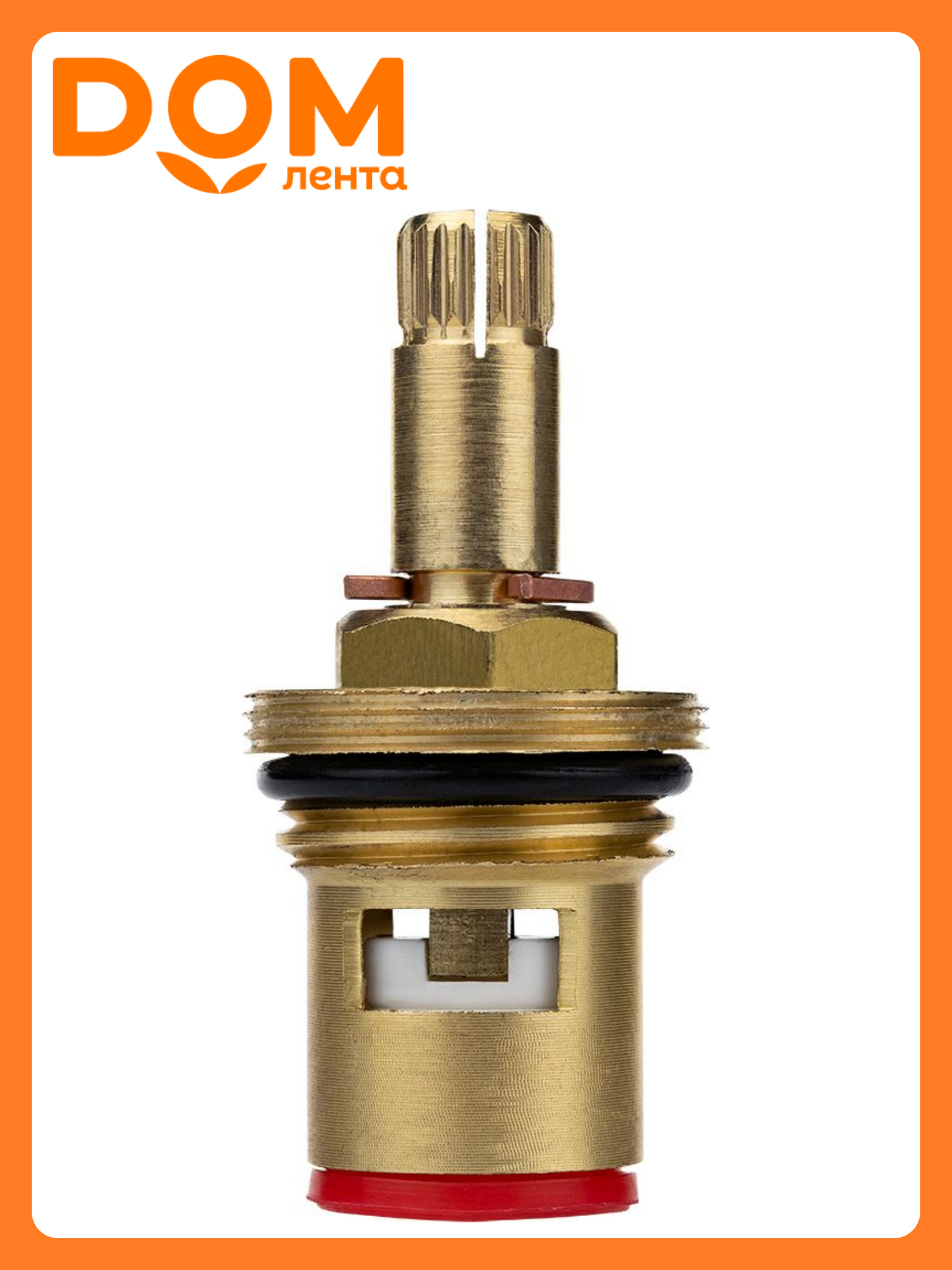 Кран-букса керамическая, 1/2", 8 мм х 20 шл, угол поворота 90°