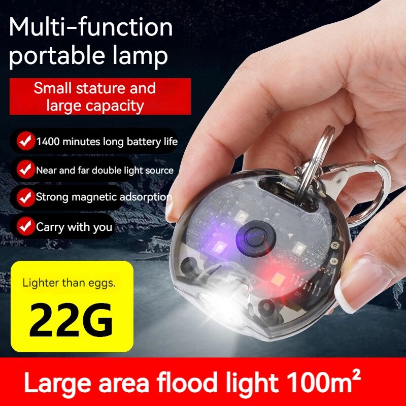 Mini LED Фонарик на Ключи, TYPE-C, S4 — фото 1