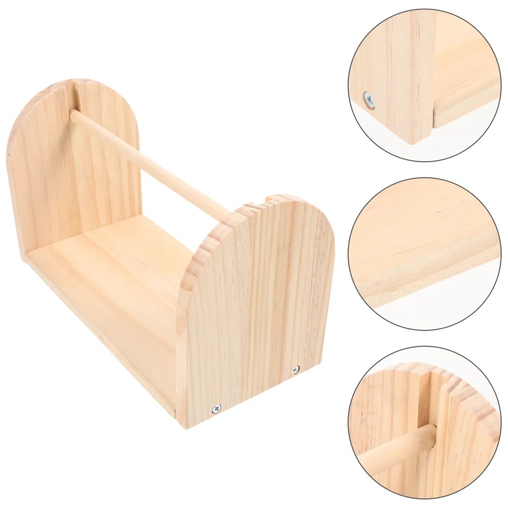 Держатель Бобин Из Дерева, Минималистичный Дизайн, 1Шт