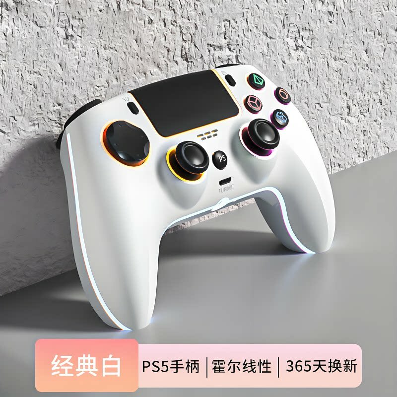 Беспроводной игровой контроллер PS5 Pro, белый цвет, Bluetooth совместимость с ПК Steam и iOS устройствами