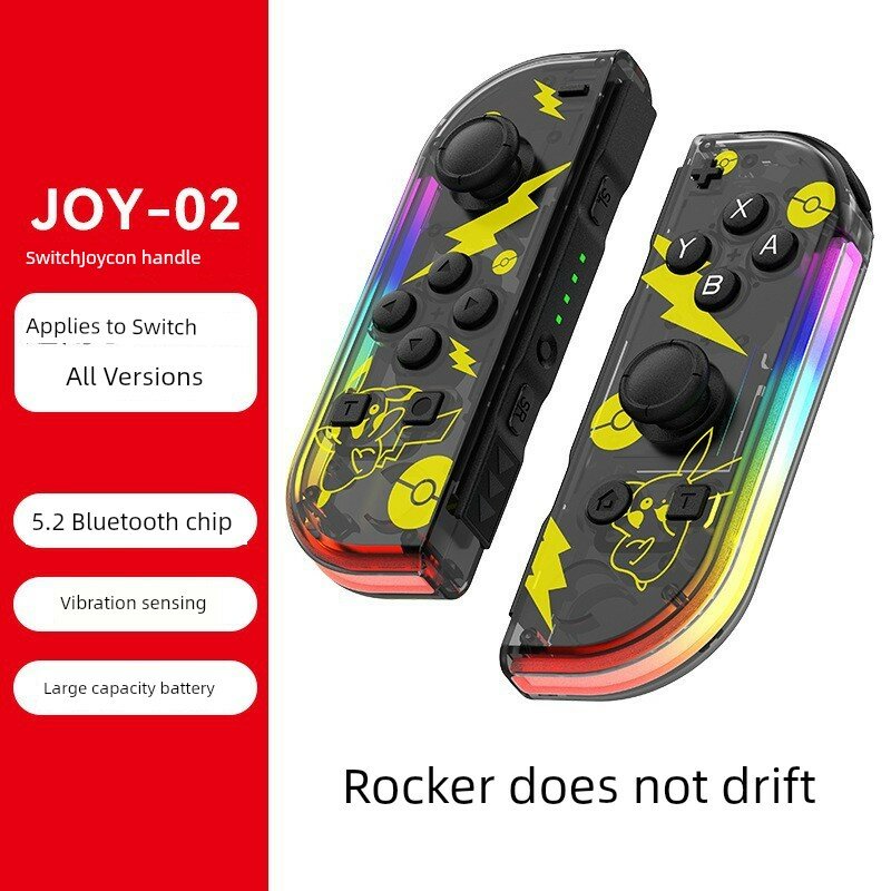 Прозрачная наклейка Pikachu для контроллера Joy-Con Switch для Nintendo OLED - прозрачный чехол для гейминга
