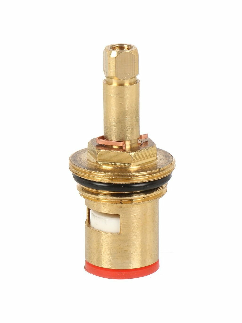 Кран-букса ComfortFactor 1/2 дюйма, 180 градусов, квадрат 7х7, 2 резьбы, керамические вставки, золотой цвет, арт. 99553