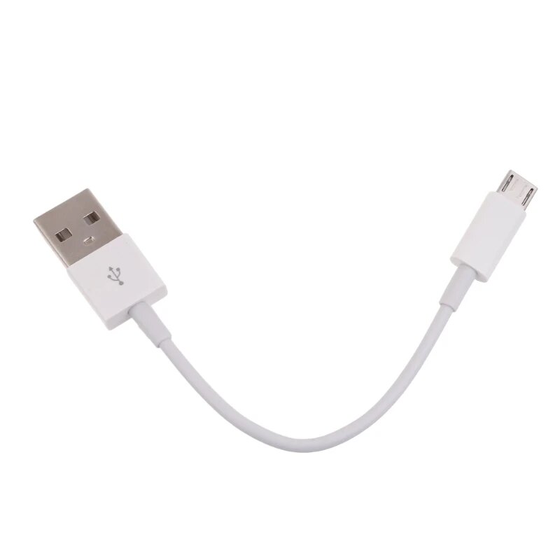 USB кабель Micro USB белый 10 см