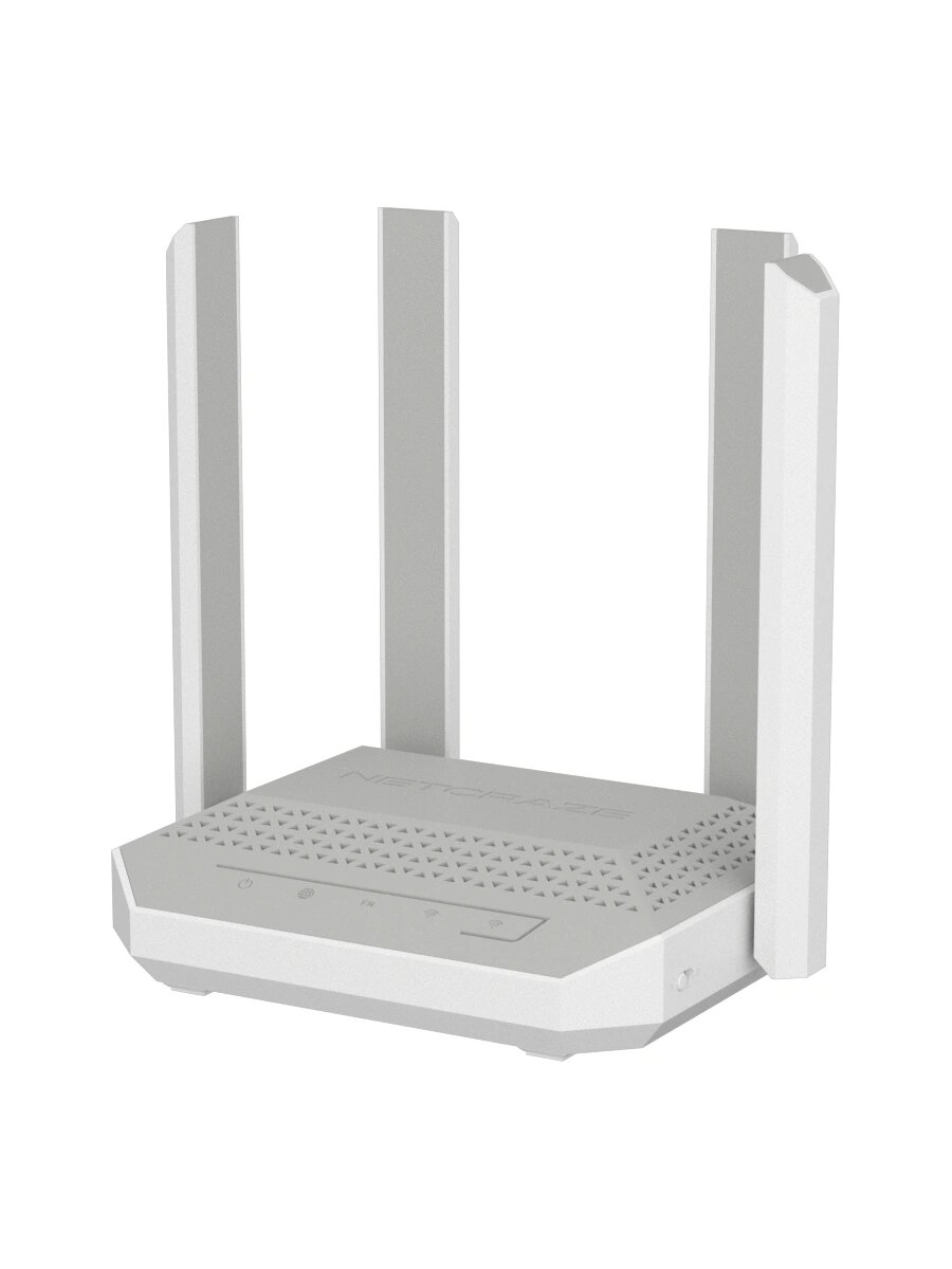 Wi-Fi роутер KEENETIC Netcraze Sprinter, Wi-Fi 6, AX3000, 2.4/5ГГц, 4 WAN/LAN, белый [nс-3711]