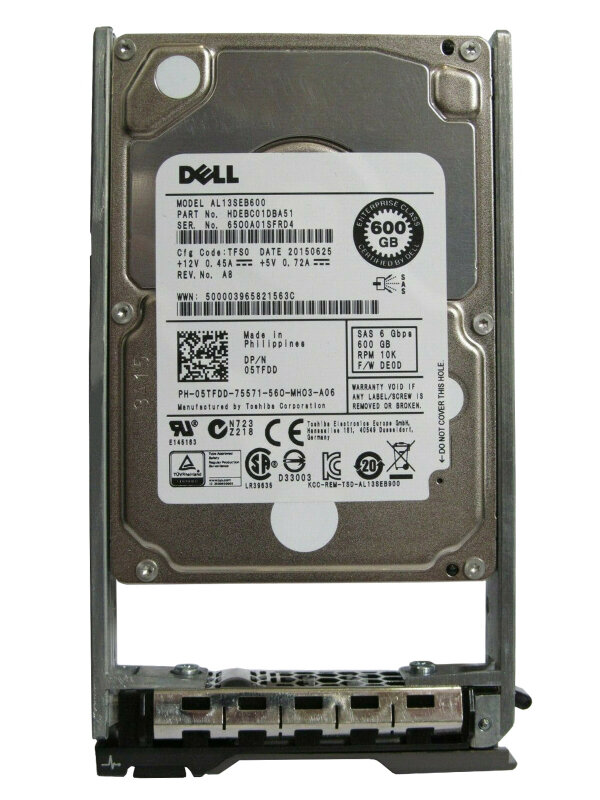 Жесткий диск Dell HDEBC01DBA51 600Gb SAS 2,5" HDD