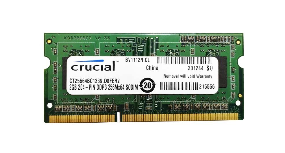 Оперативная память Crucial CT25664BC1339. D8FER2 DDRIII 2GB