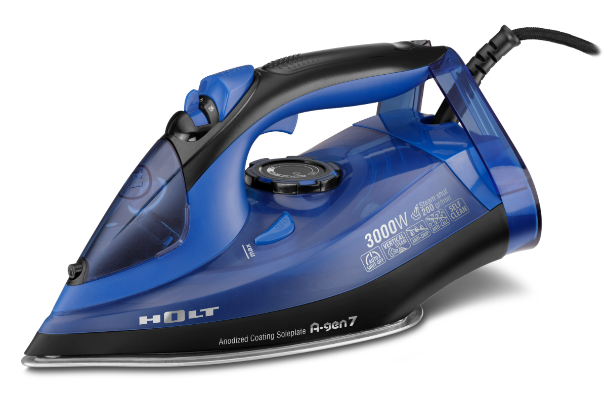 Утюг HOLT HT-IR-015-400, 3000 Вт, синий