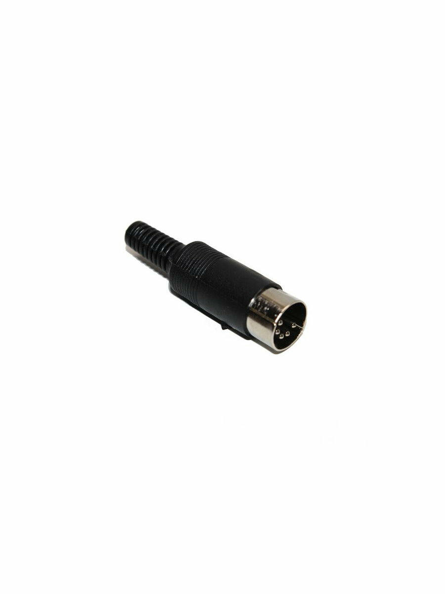Разъем 5Pin, экранированный, черный, для аудио, 5 контактов проводников
