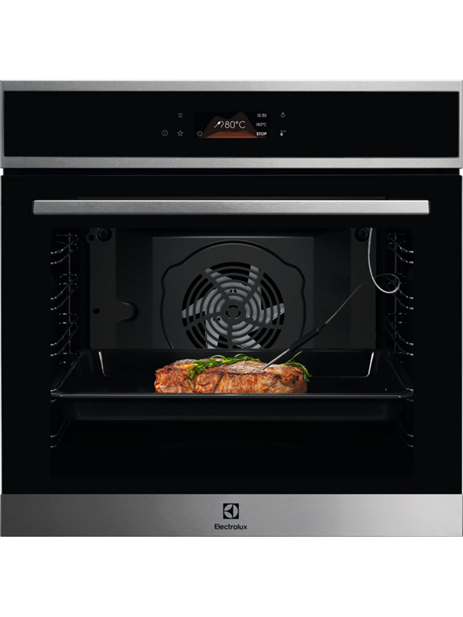 Духовой шкаф электрический Electrolux LOE8P39X, нержавеющая сталь/черный