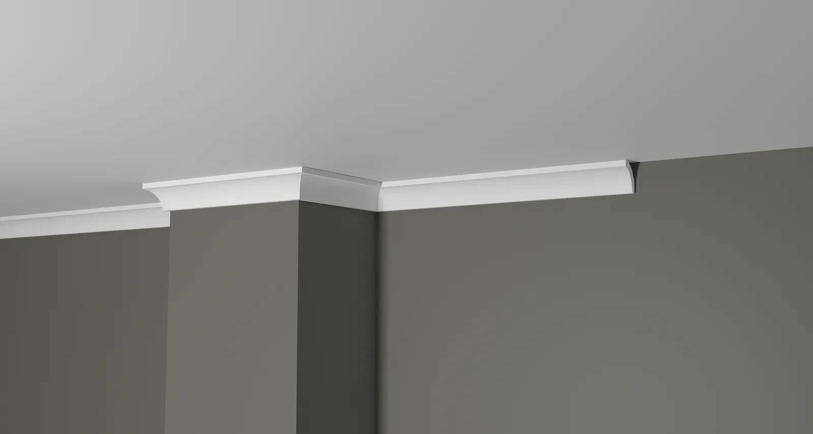 Карниз Decor-Dizayn DD36 Белая Лепнина Д2000хВ29хТ20 / Декор Дизайн
