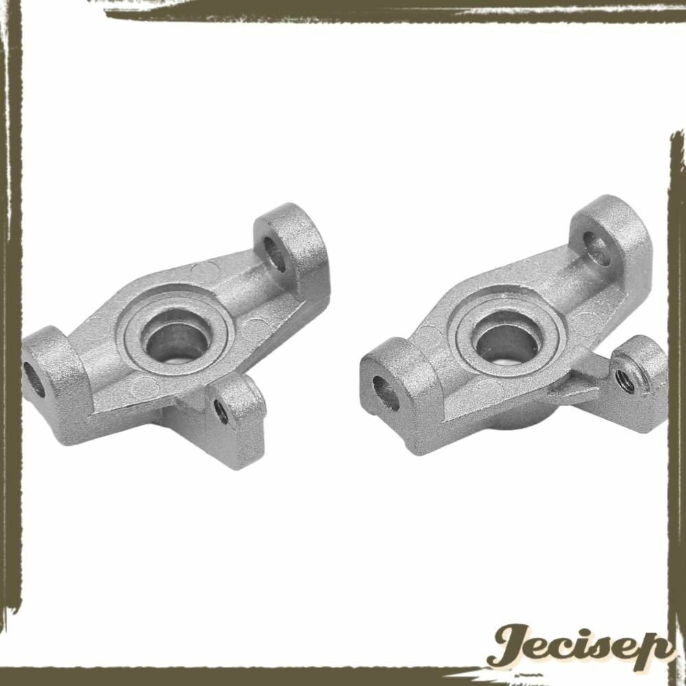 Передние колеса Wltoys 144002 1/14 — запчасти из цинкового сплава, прочные, легкая замена, улучшают внешний вид 2шт