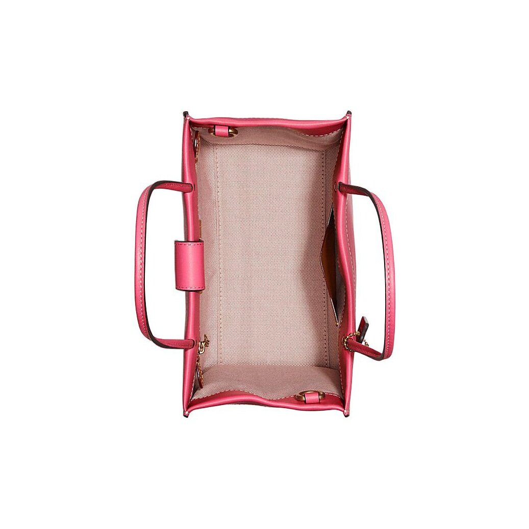 Сумка Coach, фактура стеганая, pink — фото 1