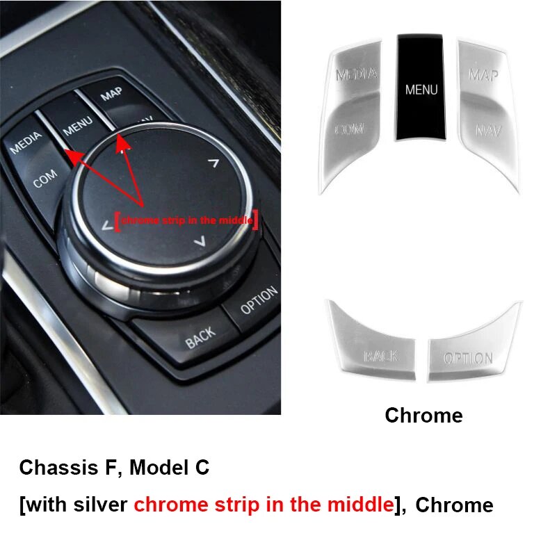 Для BMW F Chrome Мультимедийная ручка меню