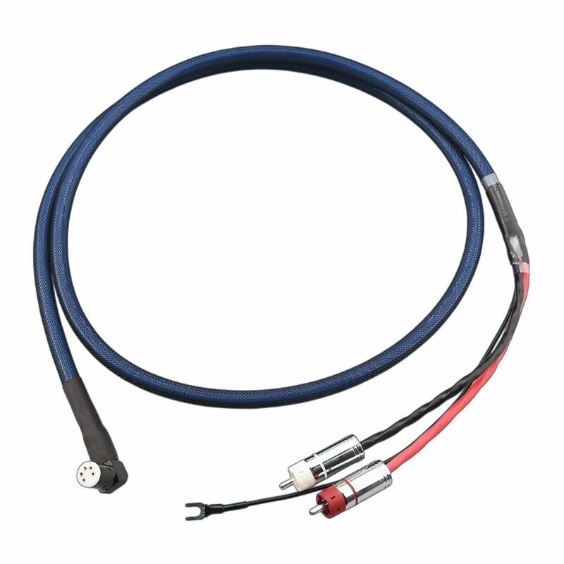 (1 шт.) Кабель тонарма винилового проигрывателя DIN 5-pin - 2x RCA, 3 м