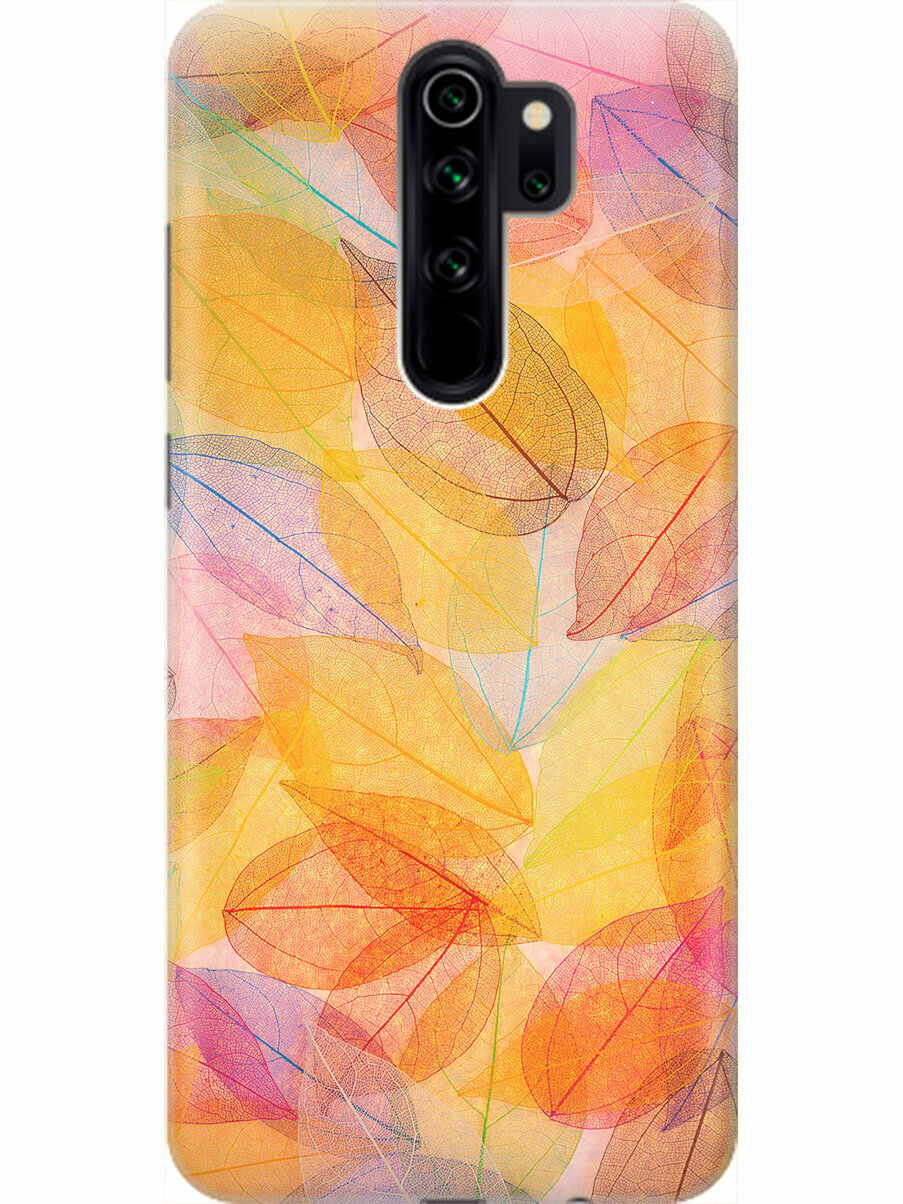Накладка Transparent для Xiaomi Redmi Note 8 Pro с принтом "Разноцветные листья"