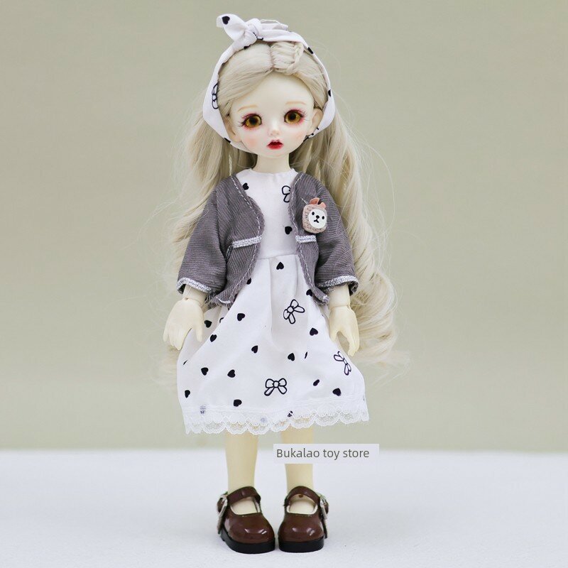 Платье для куклы 30 см BJD - CC58 - Безрукавный модный наряд для куклы 30 см, стильная одежда