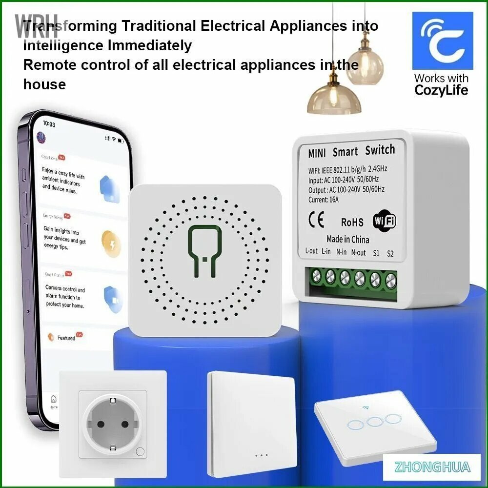 Модуль реле zigbee 2 канала (без нейтрали) RLZBNN02-CSLZ0326-AAA
