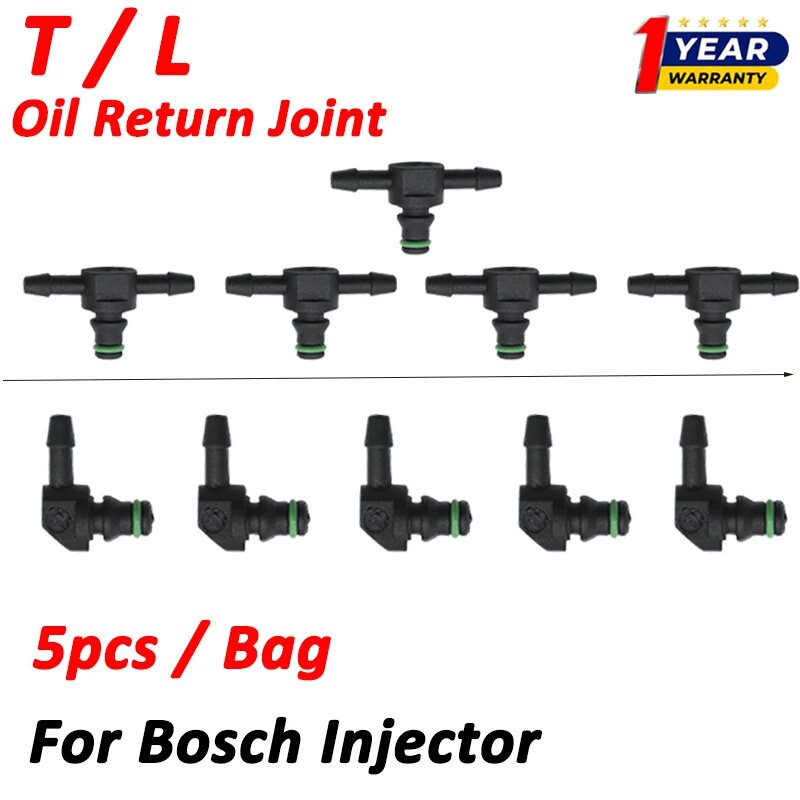 5 шт. T Typp дизельный инжектор, обратная труба, L Type, Bosch 0445110/120