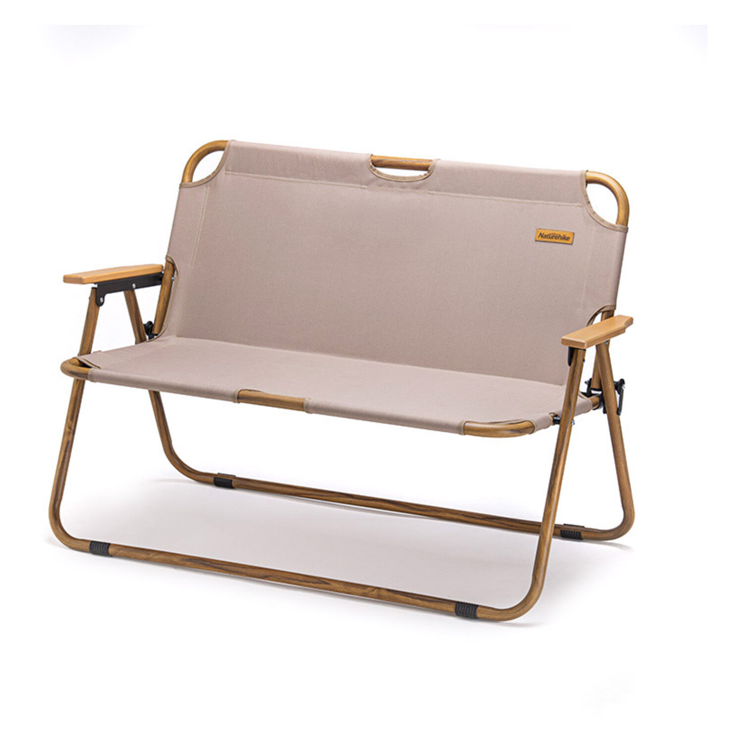 Кресло Naturehike Outdoor Folding Double Chair Khaki/Walnut