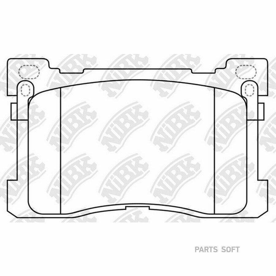 Колодки тормозные HYUNDAI EQUUS 10- передние NIBK PN0629
