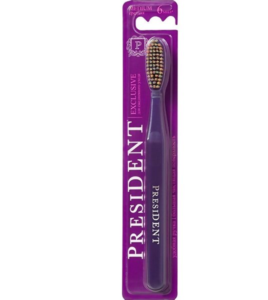 Зубная щетка President Exclusive 6 мил арт.4904.01