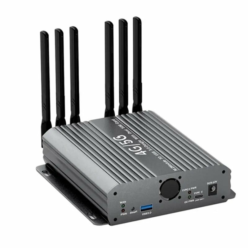 (G C K F) Адаптер NGFF M.2 на USB 3.0, беспроводная стойка совместим с карт, два охлаждающих вентилятора, слот SIM-карты модуля SIM/Micro-SIM/Nano SIM 4G 5G
