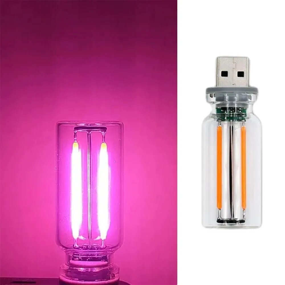 Лампочка фонарик ночник USB портативная мини в комплекте