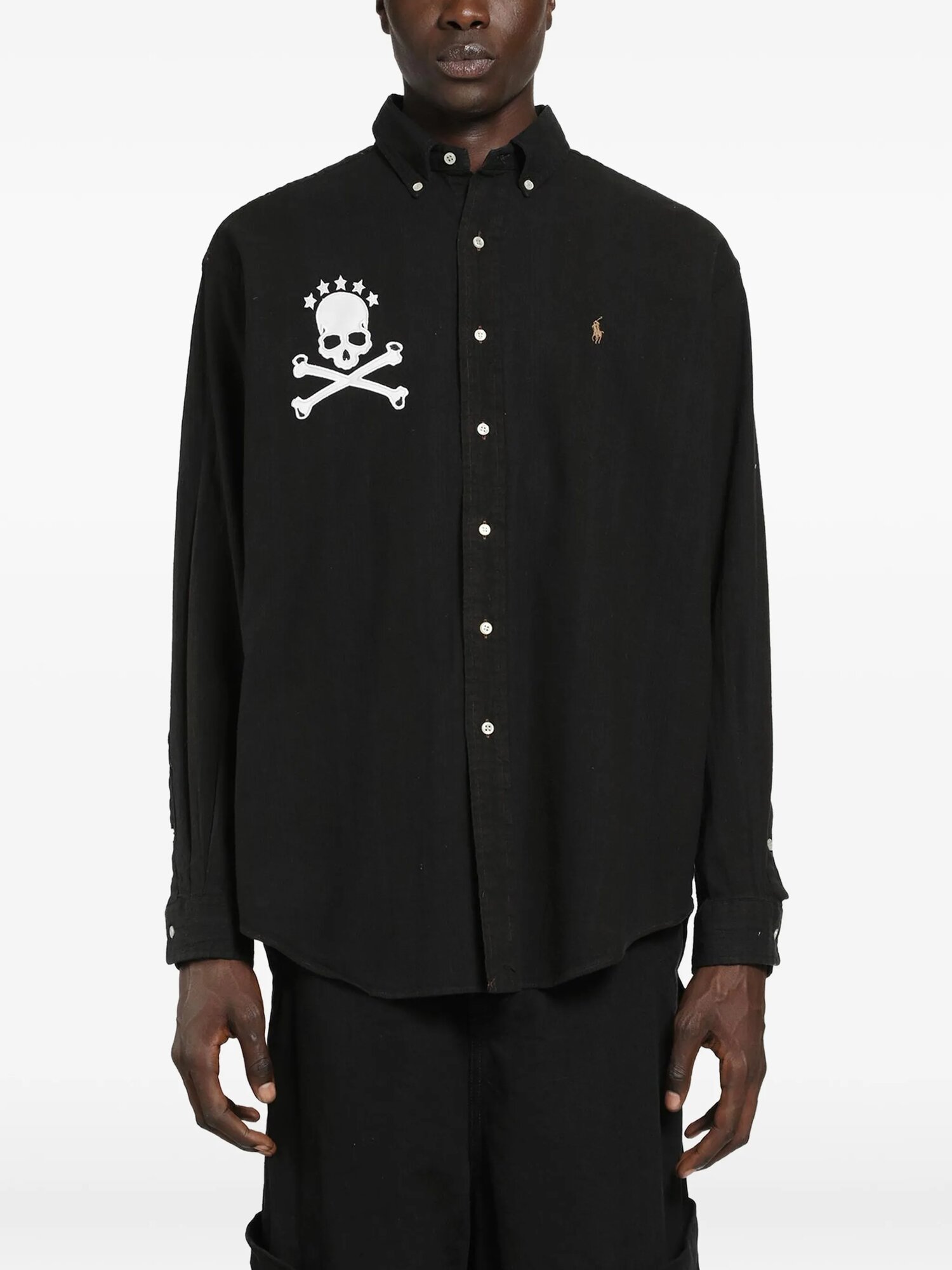 Рубашка Massimo Sabbadin Skull-print Broby shirt