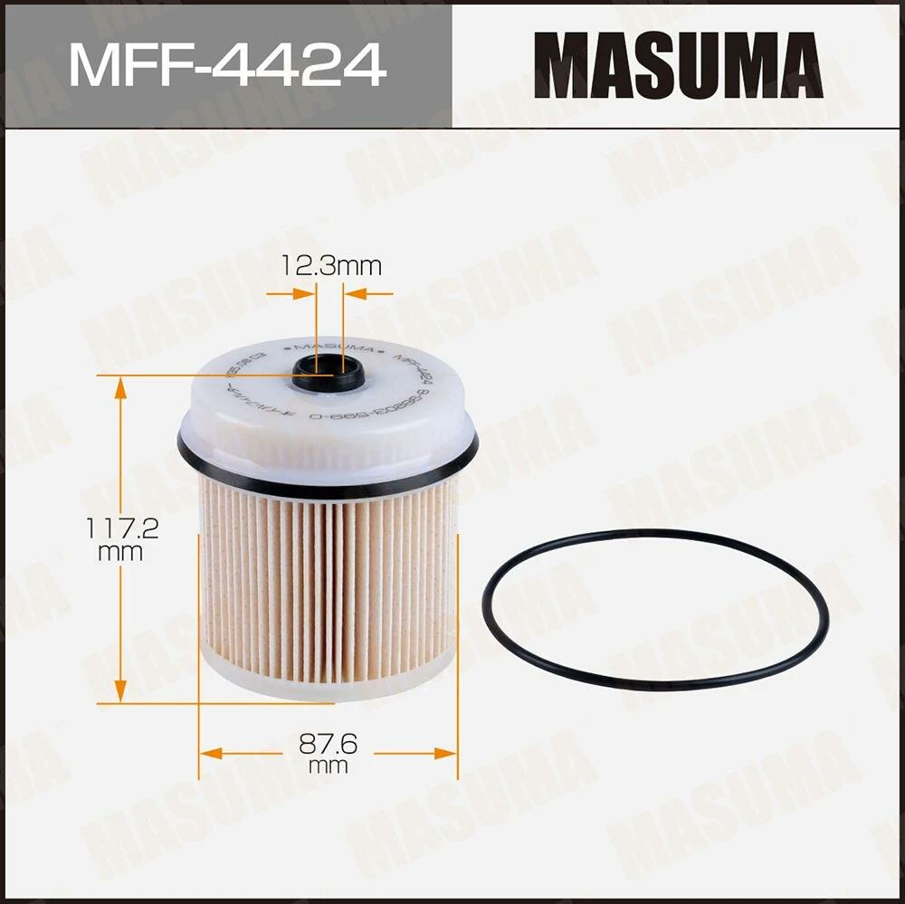 Фильтр топливный MASUMA MFF-4424 вставка Isuzu Elf 2010-2024, Isuzu Forward 2013-2024