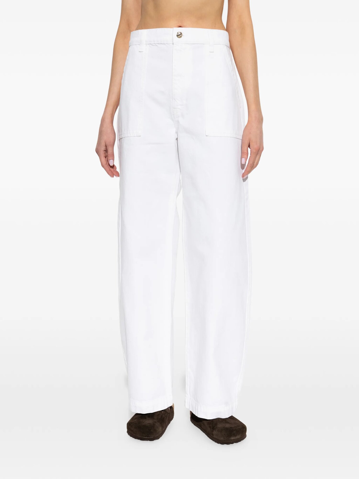 Джинсы Frame Patch-pocket jeans, размер 6, бежевый/белый — фото 1