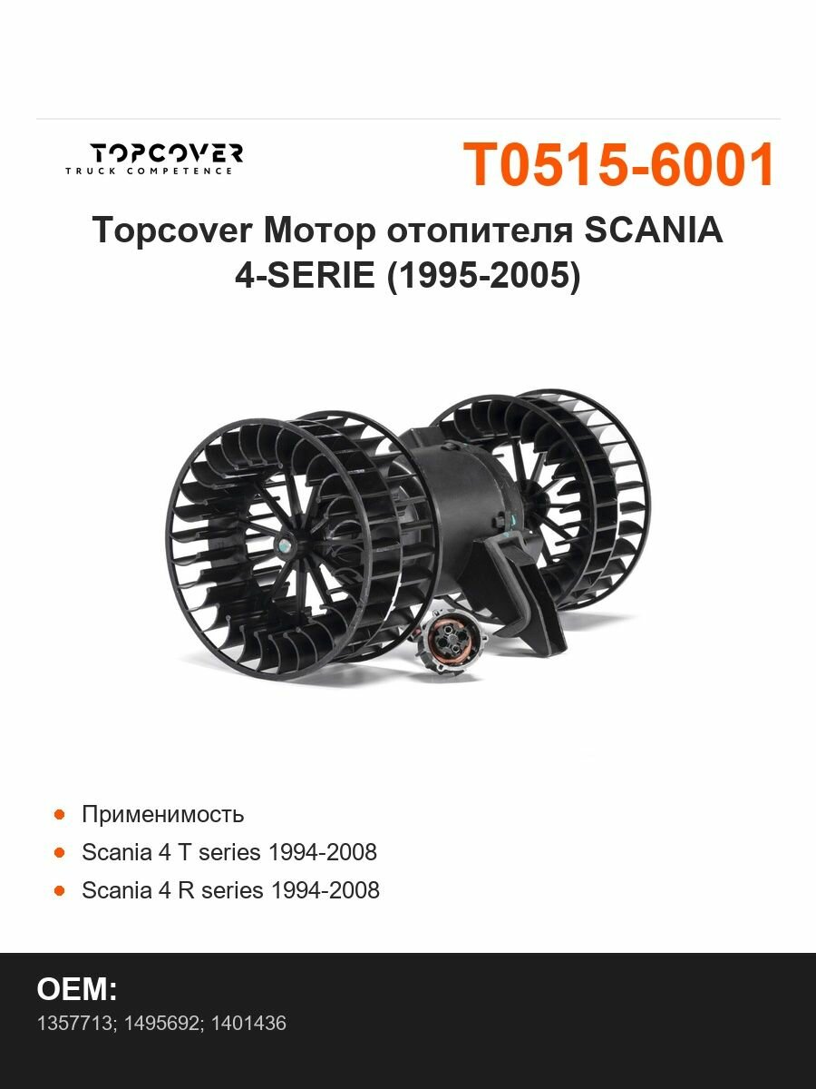 Topcover Мотор отопителя SCANIA 4-SERIE (1995-2005)