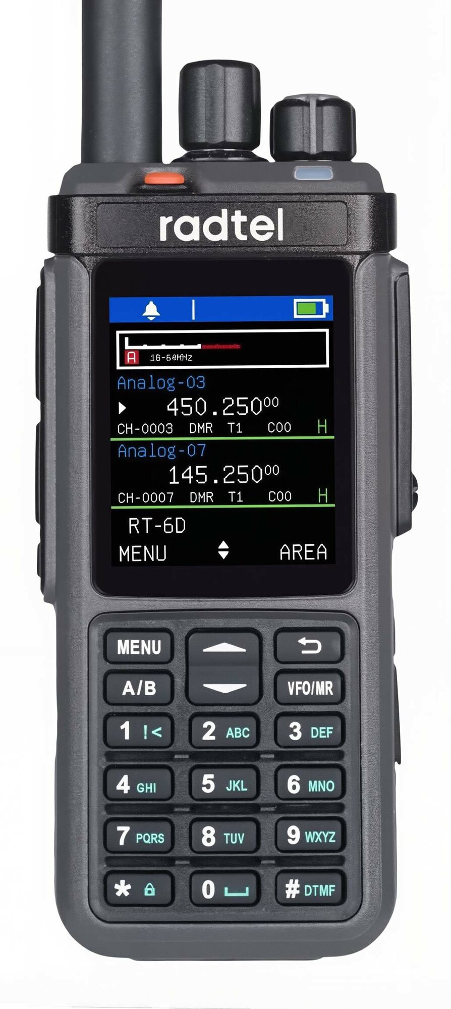 Рация Radtel RT-6D PRO, Функция VOX, 3000 мА·ч, IP54 устойчивость к ударам и влаге