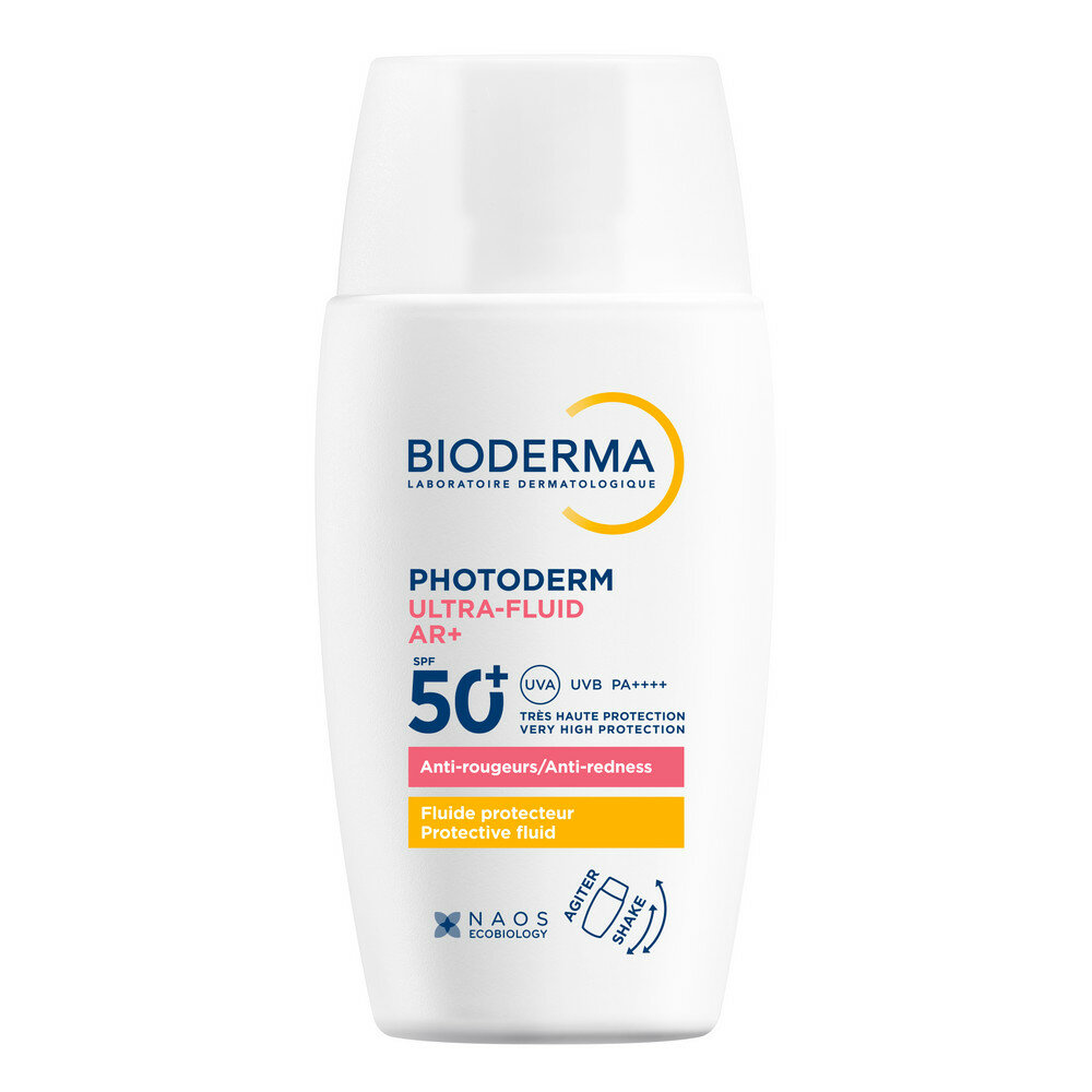 Биодерма фотодерм AR+ Солнцезащитный флюид для чувствительной кожи SPF 50+, 40 мл / BIODERMA Photoderm AR SPF 50+