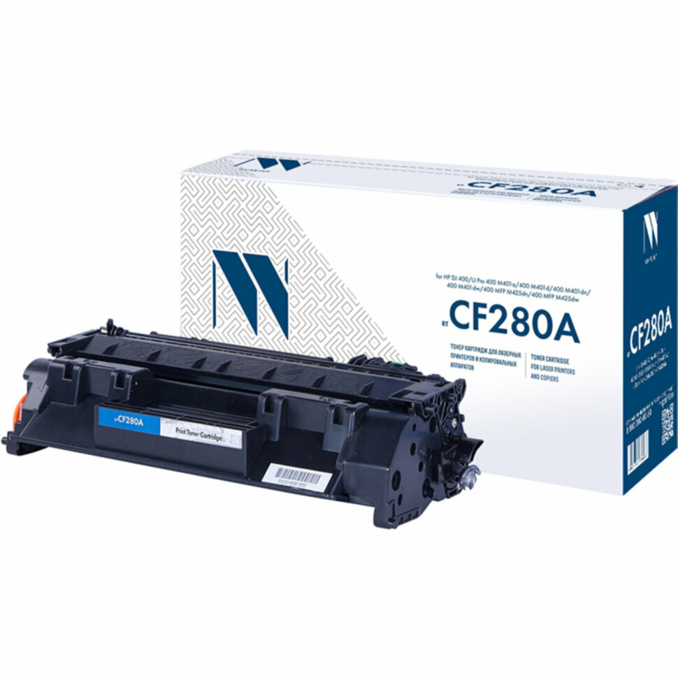 Картридж лазерный NV PRINT (NV-CF280A) для HP LaserJet Pro M401/M425, ресурс 2700 стр, 361744