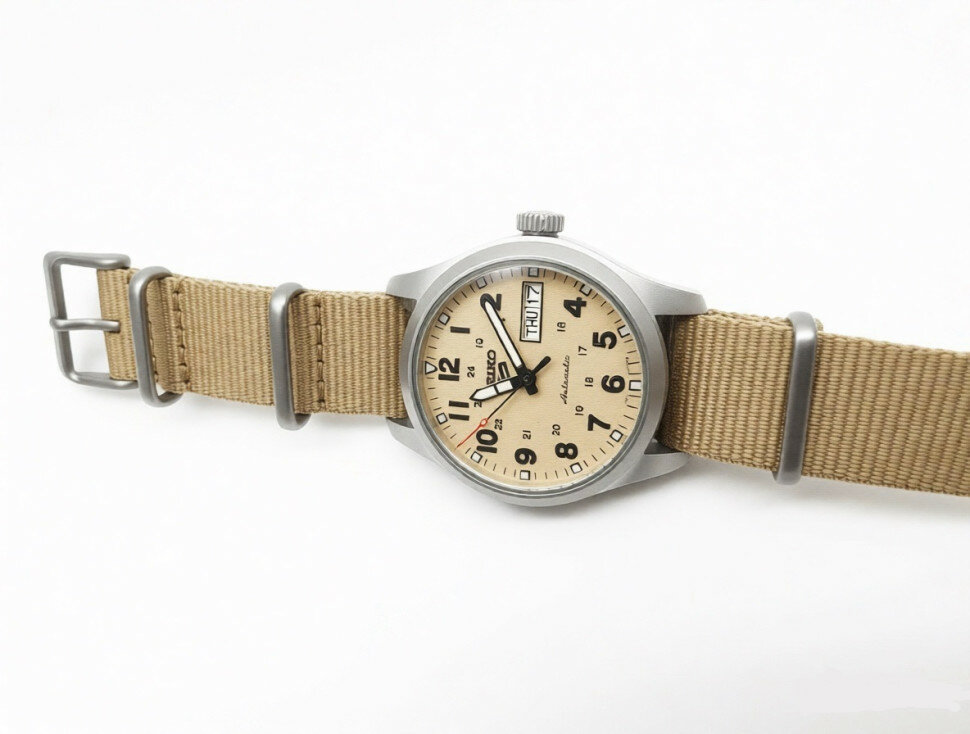 Наручные часы SEIKO, серебристый/бежевый — фото 1