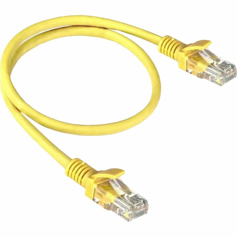 Патч-корд ExeGate UTP-RJ45-RJ45-5e-1,5M-YL, 5e, 1.5м, желтый 