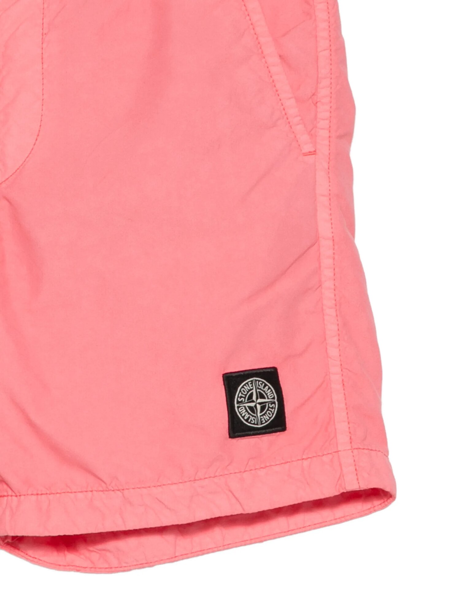 Шорты для плавания Stone Island Logo-patch swim shorts, размер 2 года, розовый — фото 1