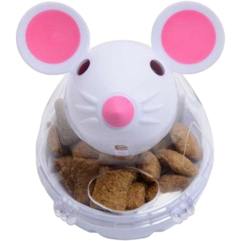 Игрушки для кошек, Разливатель пищевых продуктов в стакане для домашних животных-Белый