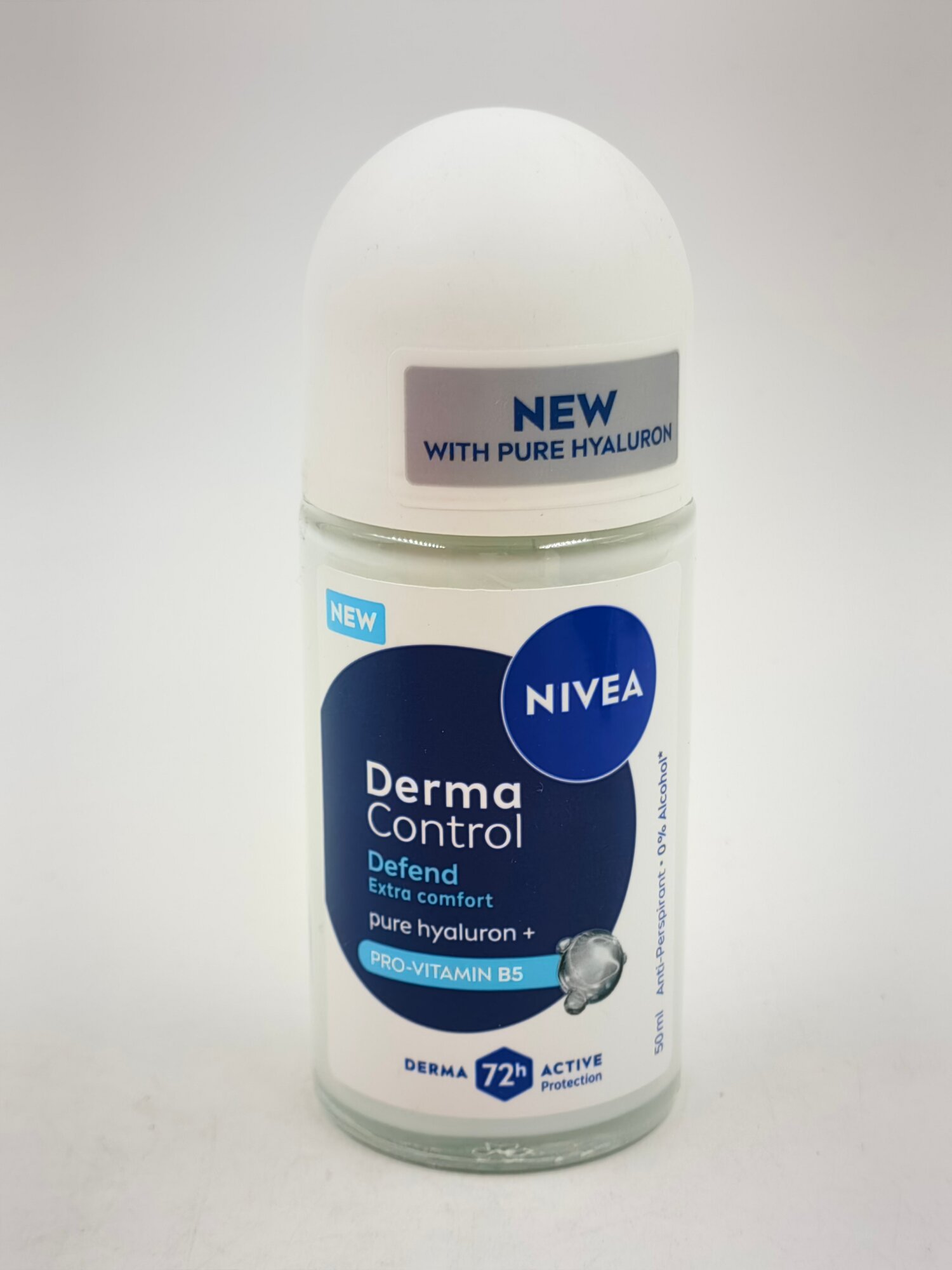 Антиперспирант роликовый NIVEA Derma Control, Defend, защита 72 часа, с провитамином В5 и гиалуроновой кислотой, 50 мл