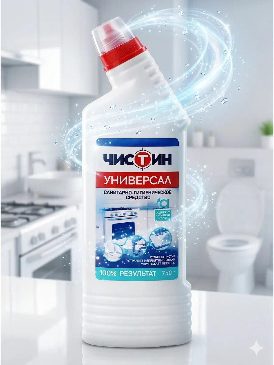 Универсальное средство для сантехники "Чистин", универсал, 750 мл